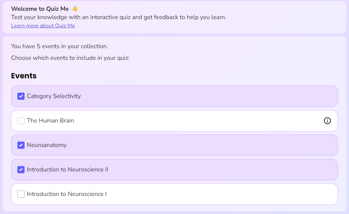 How to customize your learning with Quiz Me | Genio