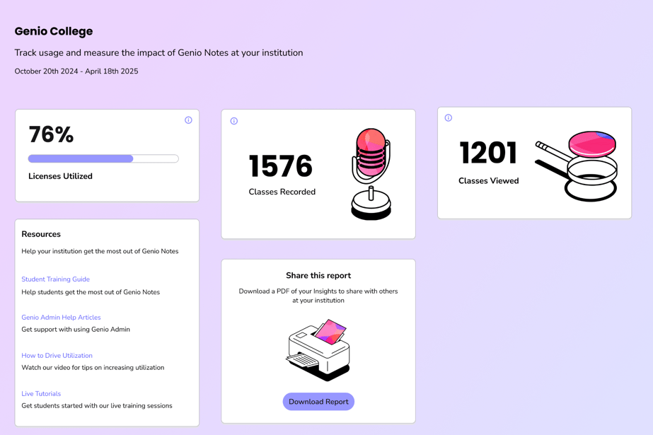 New features update: What's new for Fall 2025? | Genio
