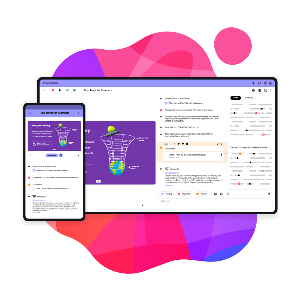 Genio Notes: the note taking tool for students